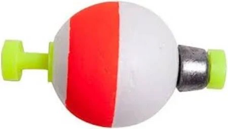 Foam Snap on Round Unweighted Bobber- Red/white- 2"- 3 pack| Shark ...