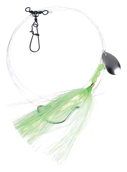 FLUKE KILLER RIG - CHARTREUSE MYLAR -12 Per Pack, #564CH| Shark River ...