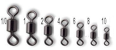 Tsunami Pro Strong Barrel Swivels Sz.4 - 75 lb. TSS-4-50 - 6 Packs per ...